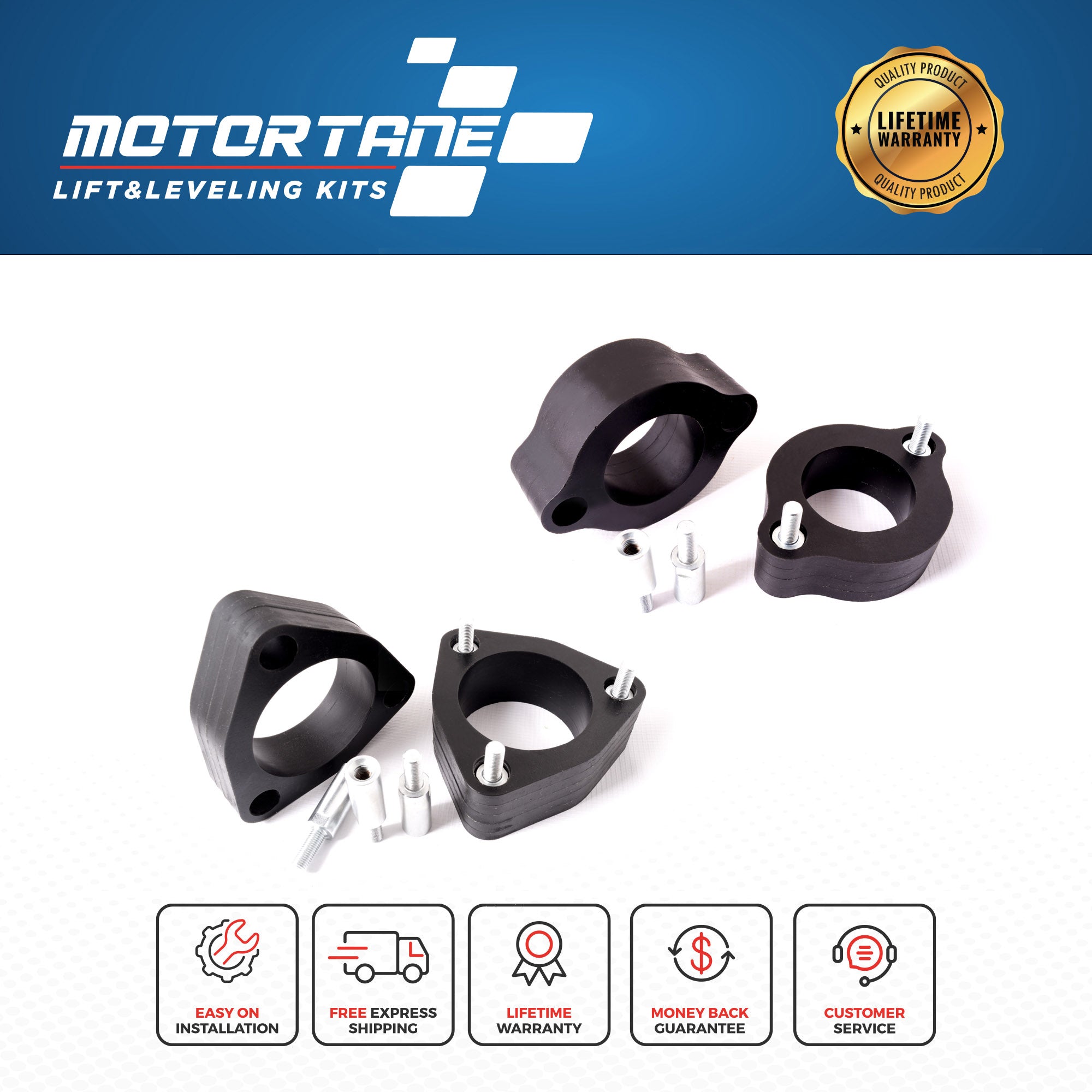 Lift Kit for FIAT FREEMONT I 2011-2015 Front & Rear Easy Mounting ...